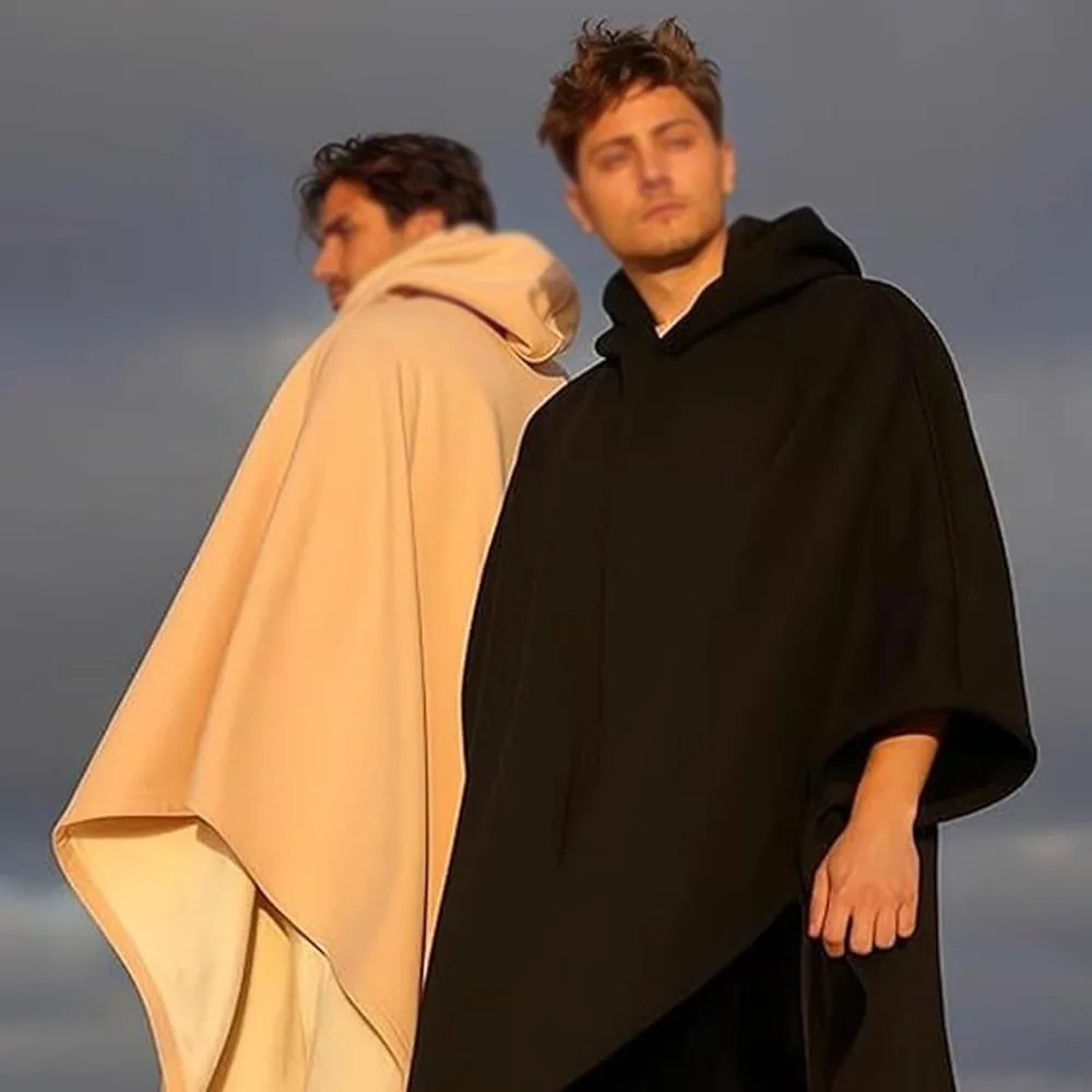 New Good Quality Indio Cloak Hoodie Blanket Solid Color Cloak top With ...