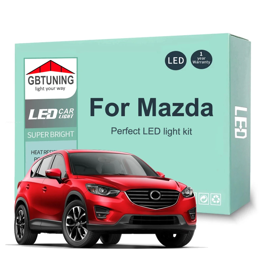 LED Interior Light Bulb Kit For Mazda 2 3 5 6 CX-3 CX-5 CX-7 CX-8 CX-9 ...