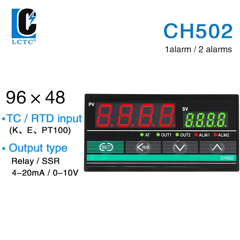 Ch502 tc/rtd entrada 96x48mm, ssr e relé saída industrial inteligente ...
