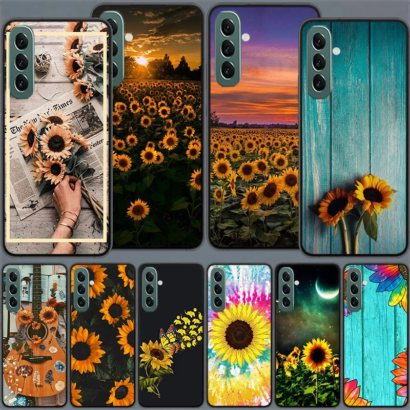 Beautiful Yellow Sunflower Phone Case For Samsung Galaxy A02S A03S A12 ...