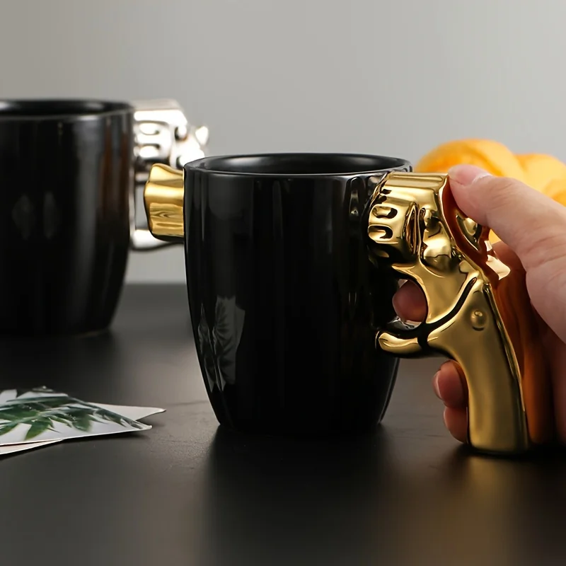 350ml Premium Ceramic Coffee Mug Revolver Handle Gift – Coffee and Tea Etc