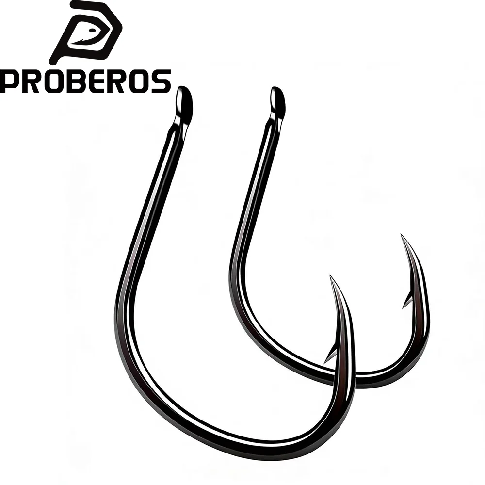 PROBEROS 20Pcs Jig Hooks 1/0-2/0-3/0-4/0# High Carbon Fishing Hooks ...
