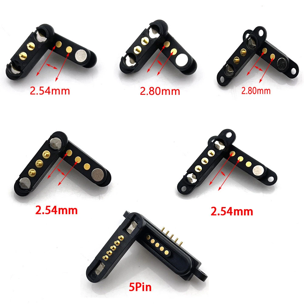 1Pair 3Pin 2pin with ears Waterproof Magnetic Pogo Pin Connector ...