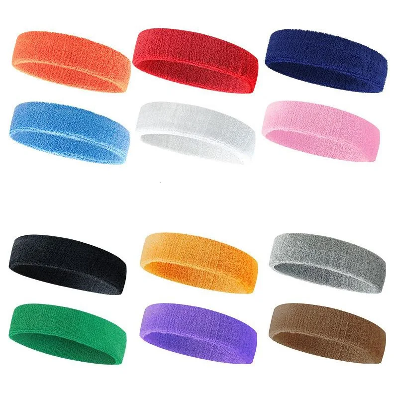 Towel-material-solid-elasticity-sweat-absorbing-sports-headband-hair ...