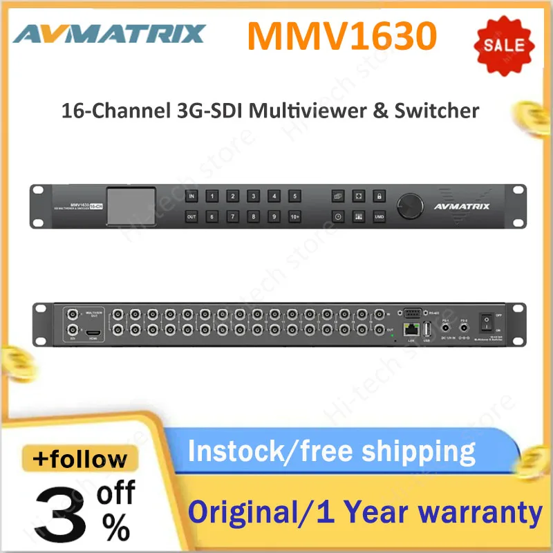 AVMATRIX-MMV1630-Rack-Mount-Multiviewer-AVMATRIX-16-channel-3G-SDI ...