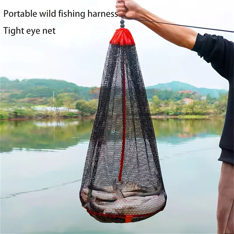 Fishing-Mesh-Bag-Folding-Fishing-Fishing-Gear-Thickening-Small-Grid ...
