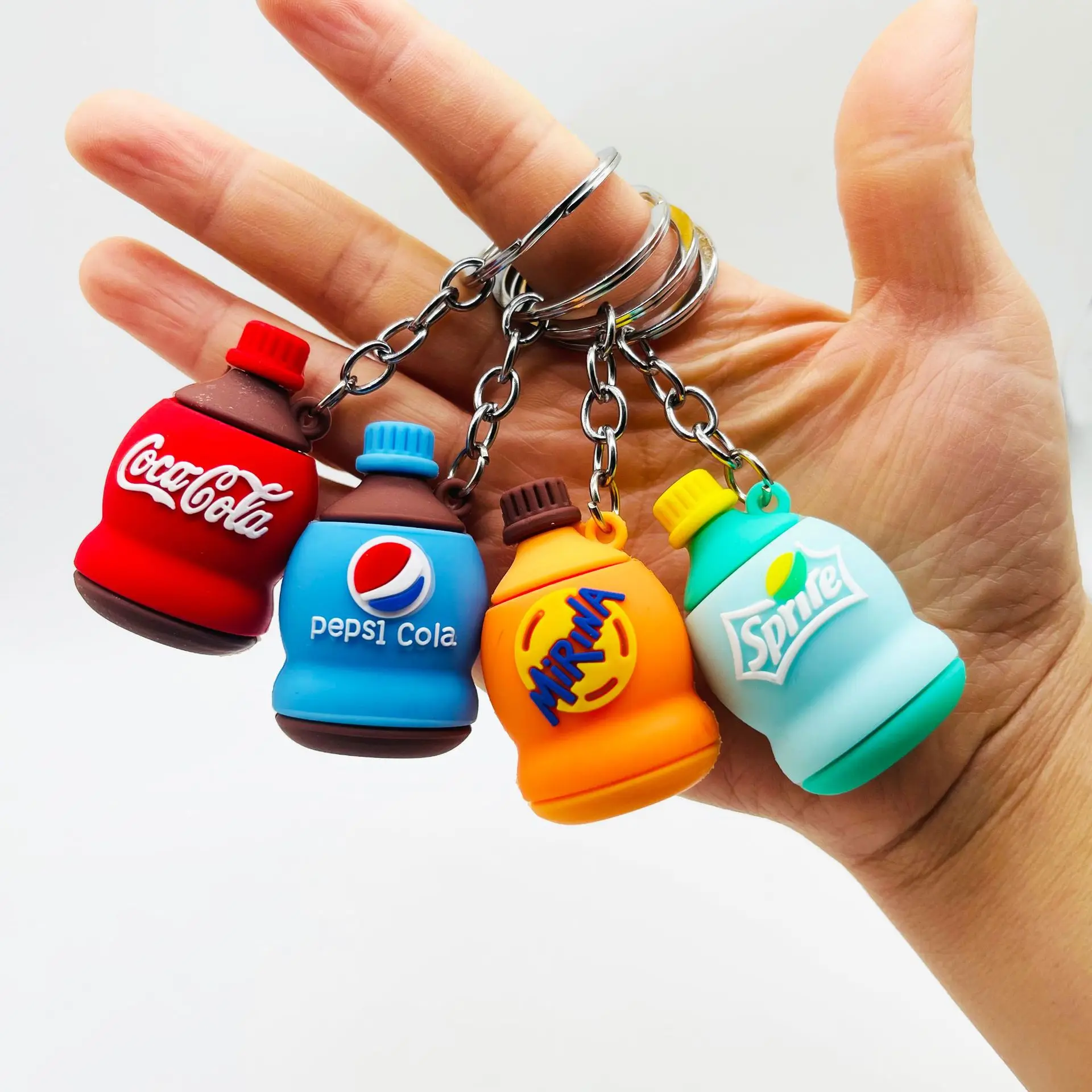New-Cute-Cola-Bottle-Keychain-Men-Women-Beverage-Bottle-Keyring-Couples ...