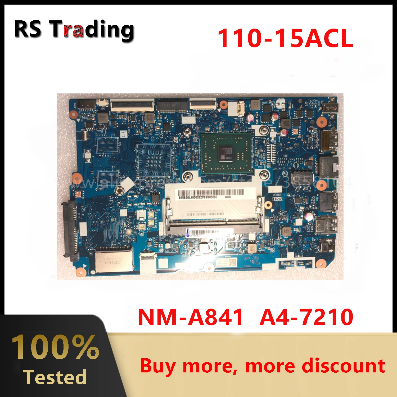 For-Lenovo-Ideapad-110-15ACL-Laptop-Motherboard-With-A4-7210-CPU-DDR3 ...
