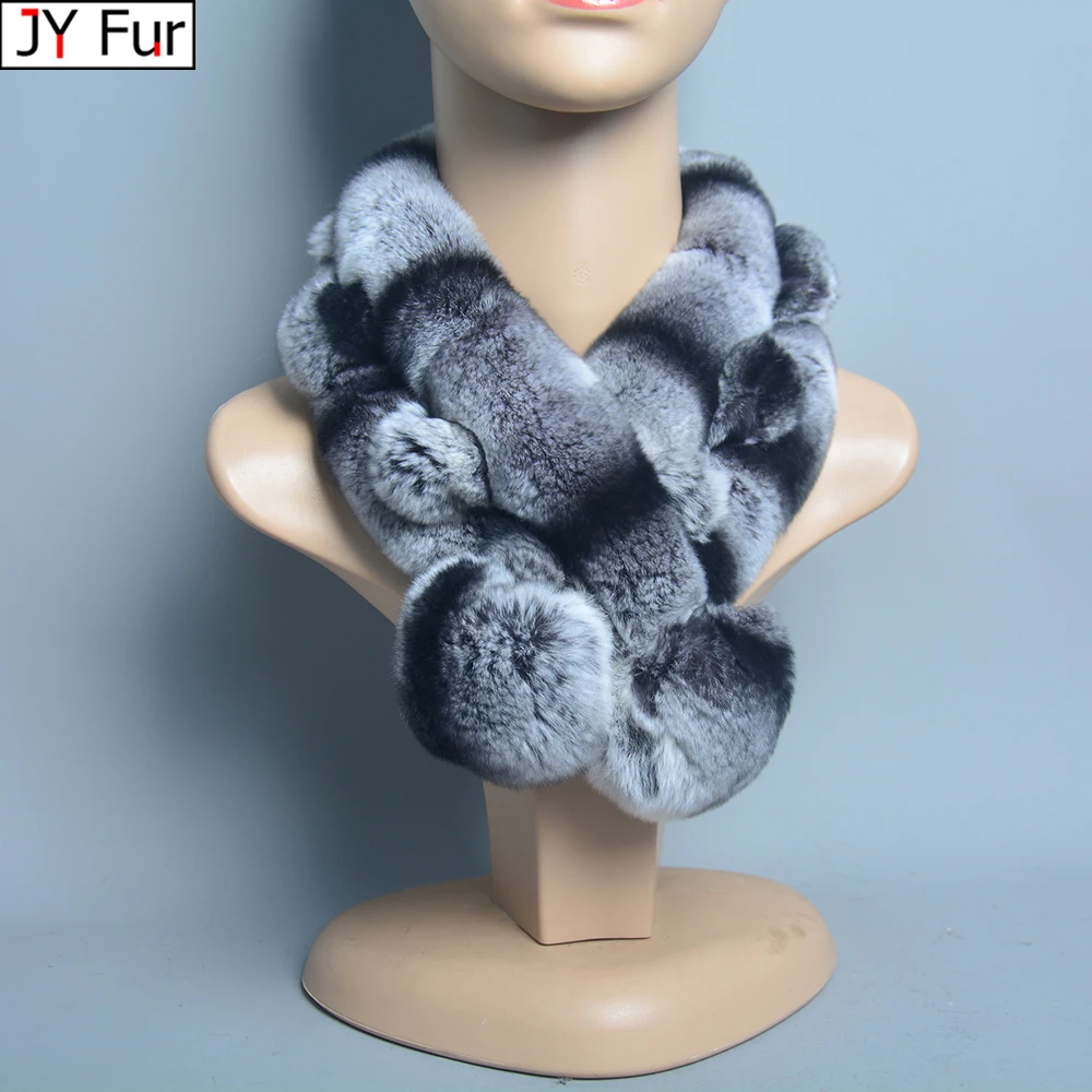 2024-Lady-100-Genuine-Fur-Scarves-Women-Winter-Warm-Real-Rabbit-Fur ...