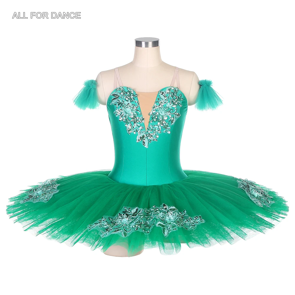 BLL055-New-arrival-Green-Pre-professional-Ballet-Tutu-Girl-Women-Stage ...