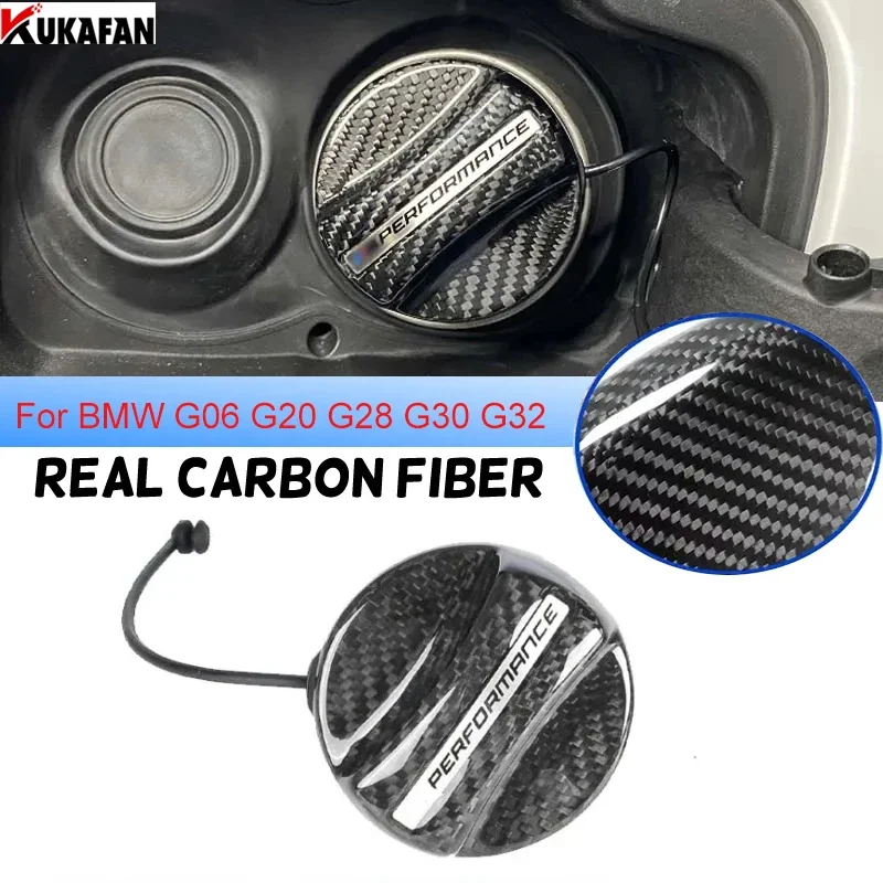 Carbon-Fiber-Fuel-Tank-Air-Cap-Trim-Cover-For-BMW-G02-G05-G06-G07-G14 ...