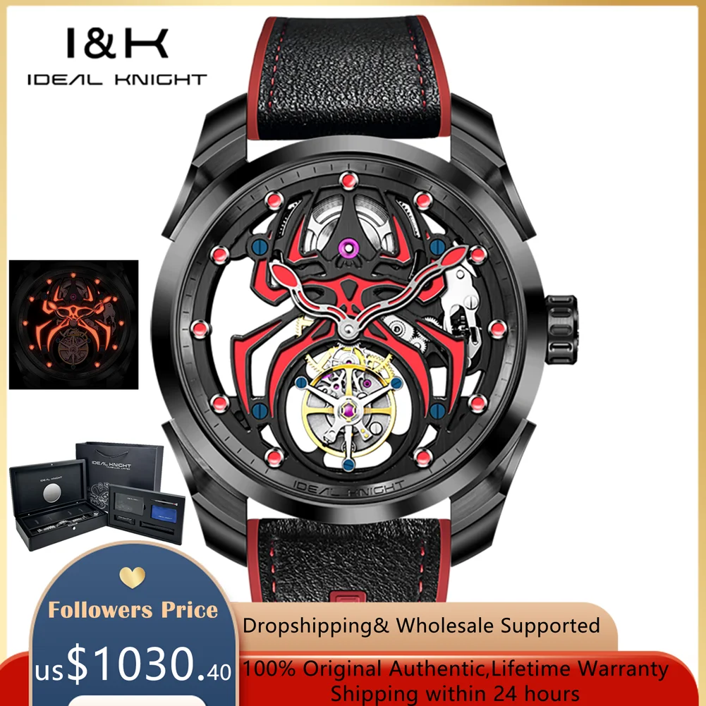 IDEAL-KNIGHT-Tourbillon-Flywheel-Watch-Automatic-Mechanical-Watch-for ...