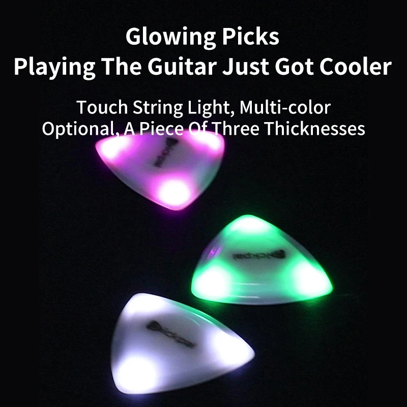 Glowing-Acoustic-Guitar-Picks-with-LED-Light-Touch-Luminous-Electric ...
