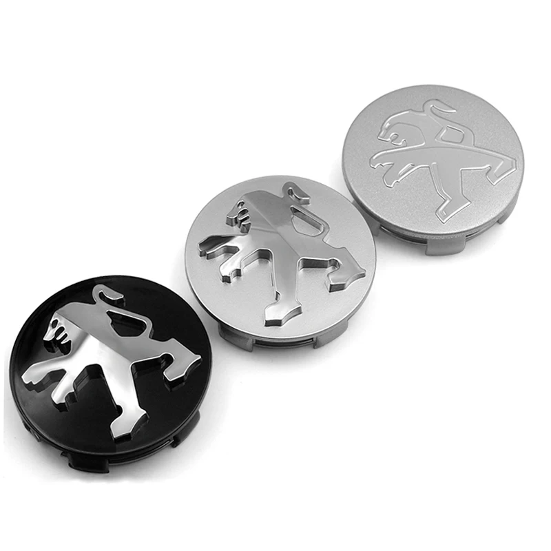 Carro-Roda-Centro-Hub-Cap-Caps-Emblema-Logotipo-Acess-rios-Peugeot-206 ...