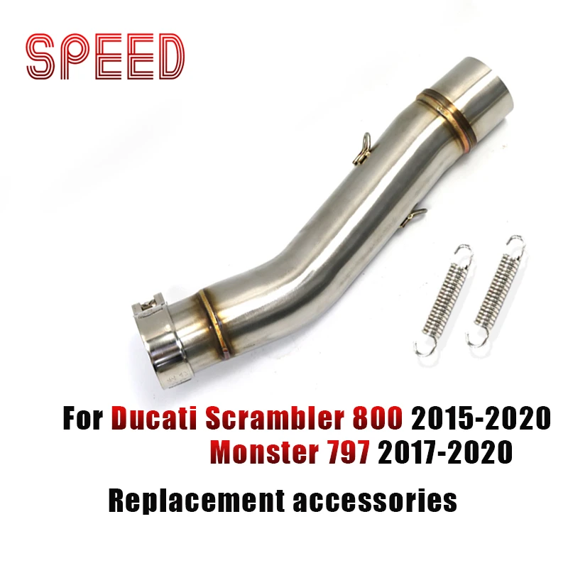 Middle Link Pipe Muffler Connection Tube For Ducati Scrambler 800 2015 ...
