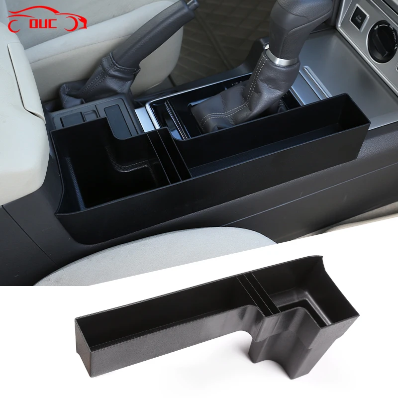 ABS Black Center Console Side Storage Box Multi-Function Mobile Phone ...