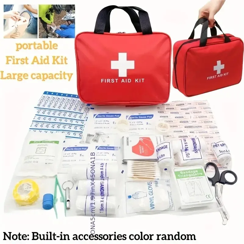 184pcs-First-Aid-Kit-Multi-purpose-Emergency-Medical-Supplies-Portable ...