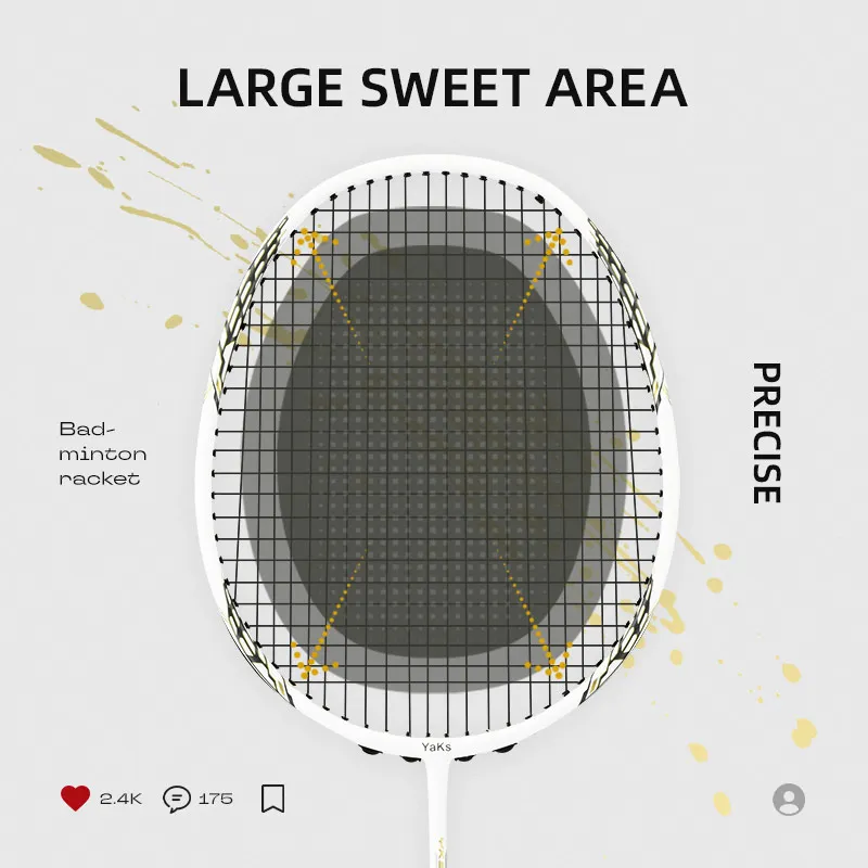 YaKs-Brand-2023-New-Ultralight-Racket-Carbon-Fiber-Attack-Style-4U4 ...