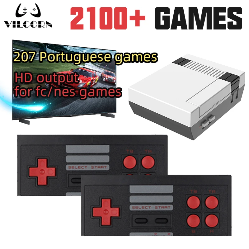 Mini-Console-de-Jogos-de-TV-para-Adultos-e-Crian-as-Console-Dendy-FC ...