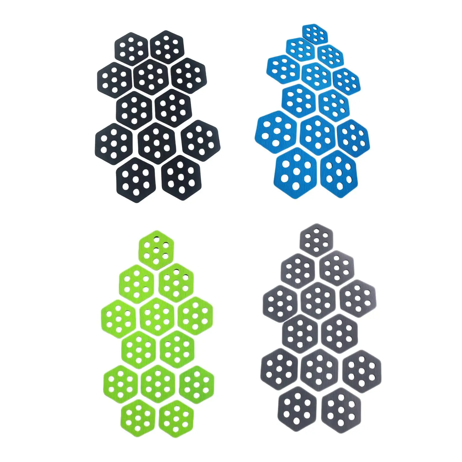 12x Hexagon Surfboard Traction Pads Surfing Padding Deck Grip for ...