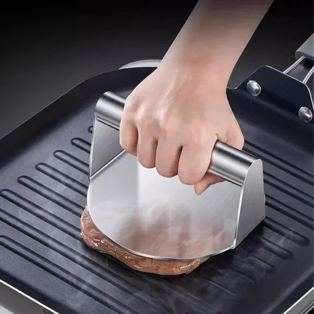430-Stainless-Steel-Hamburger-Meat-Press-Circular-Square-Burger-Meat ...
