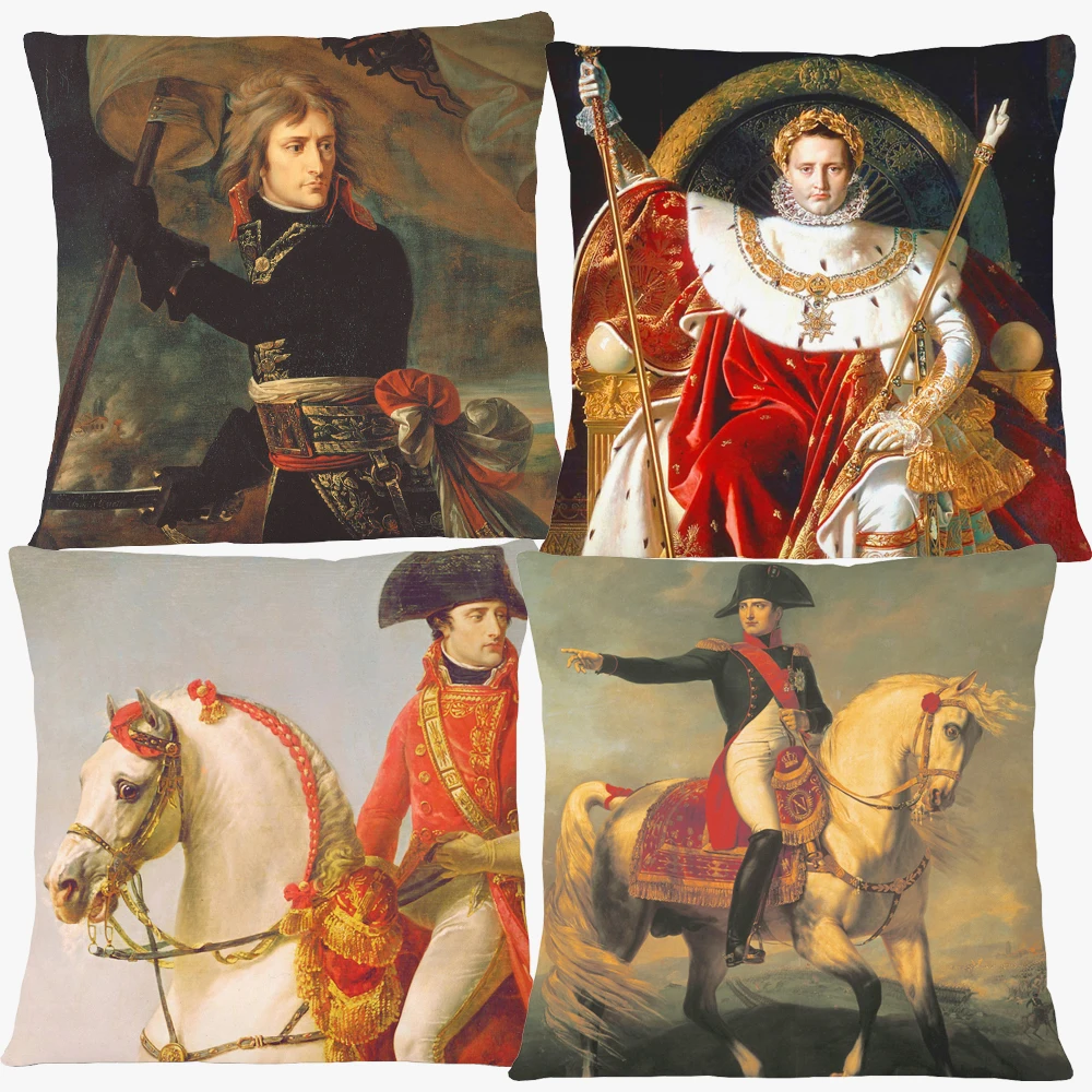The-Emperor-Napoleon-Portraits-Cushion-Cover-European-Oil-Painting ...