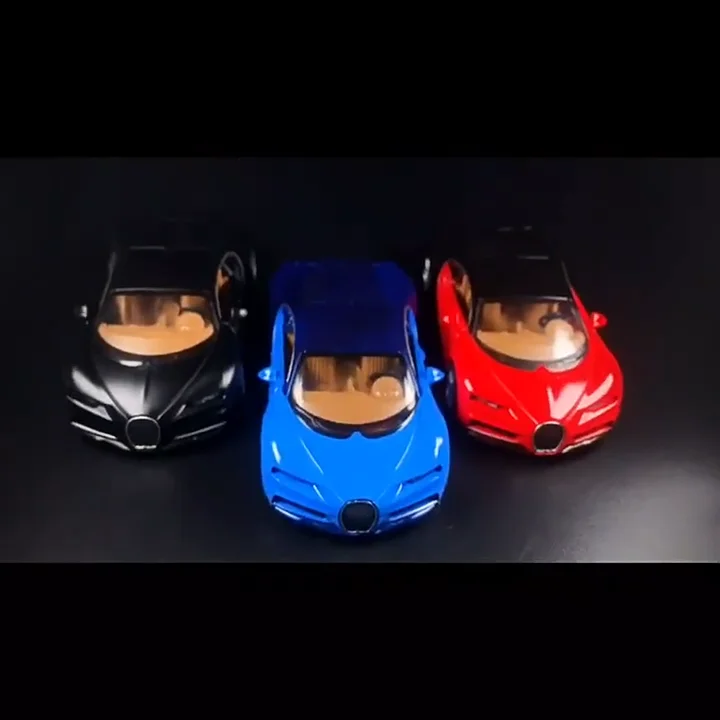 Bugatti Red/Black/Blue 1:36 Toy Car Metal Alloy Car Diecasts Toy ...