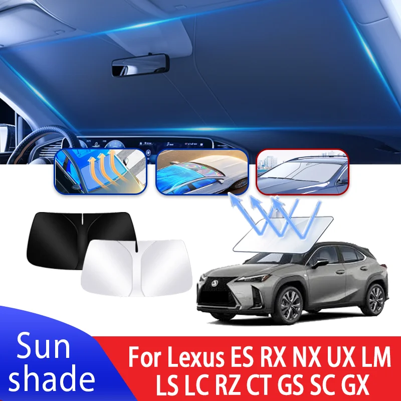 Car Sun Visor For Lexus ES RX NX UX LM LS LC RZ CT GS SC GX Auto Front ...