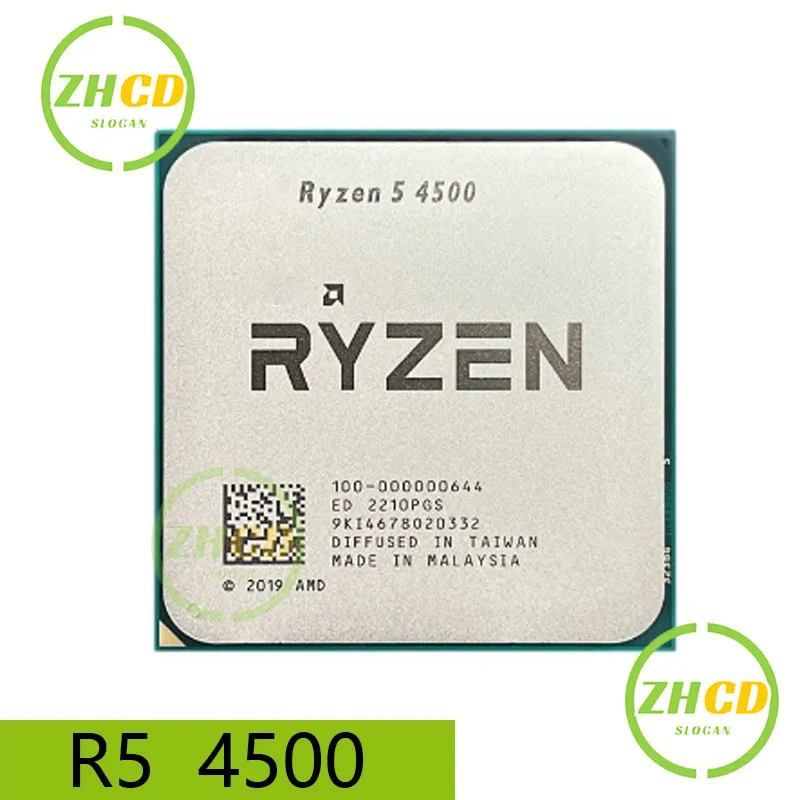 AMD-Para-processador-CPU-Ryzen-5-4500-Novo-R5-4500-3-6GHz-6-Core-12 ...