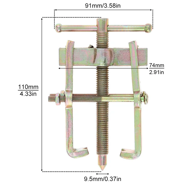 2 Inch Black Two Claw Puller Separate Lifting Device Pull Bearing Auto ...