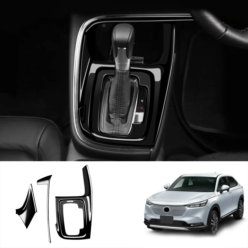 3Pcs-Glossy-Black-Central-Gear-Panel-Control-Panel-Decal-Interior ...