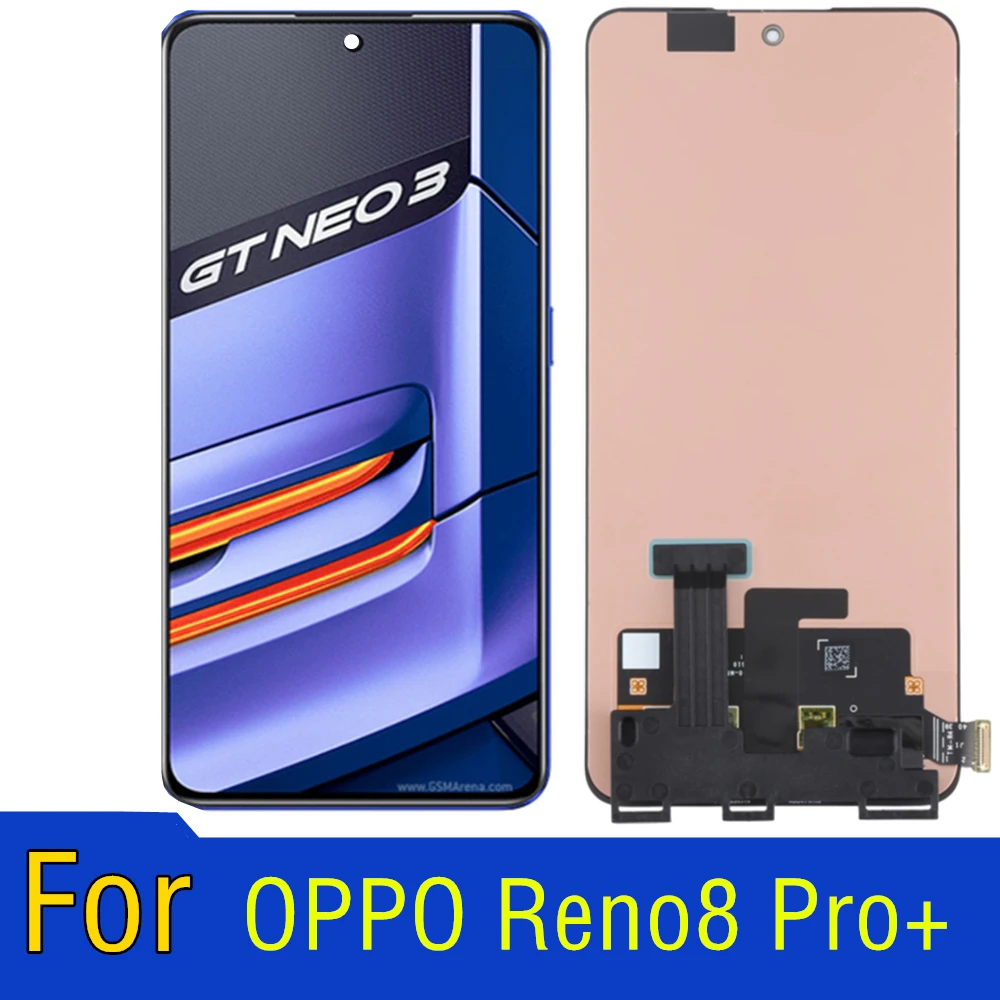 6.7'' AMOLED For Oppo Reno8 Pro Plus LCD Display Screen Touch Panel Digitizer For Oppo Reno 8 ...