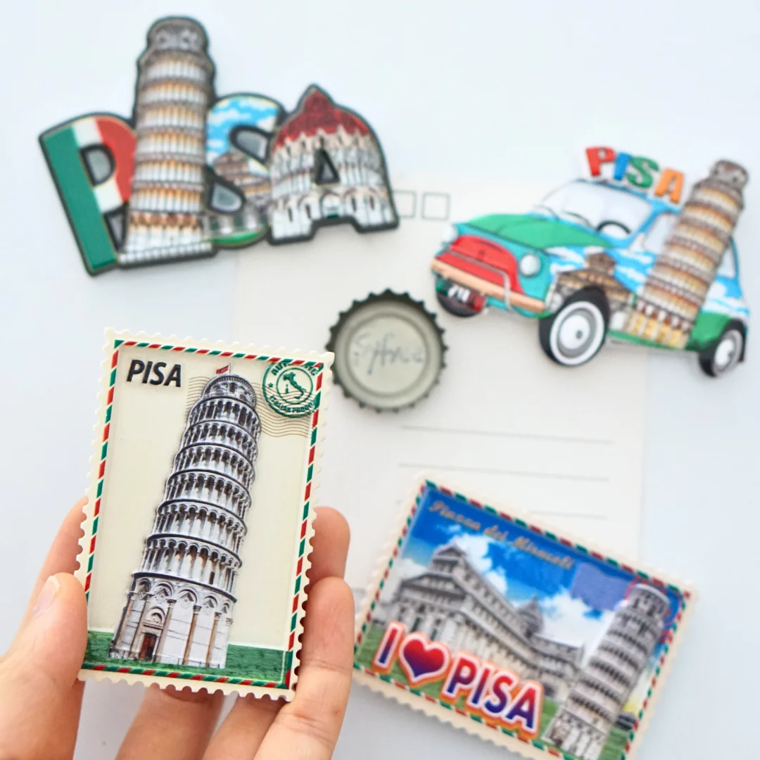 1pc, Leaning Tower of Pisa Fridge Magnets, Italy Fridge Stickers Travel ...