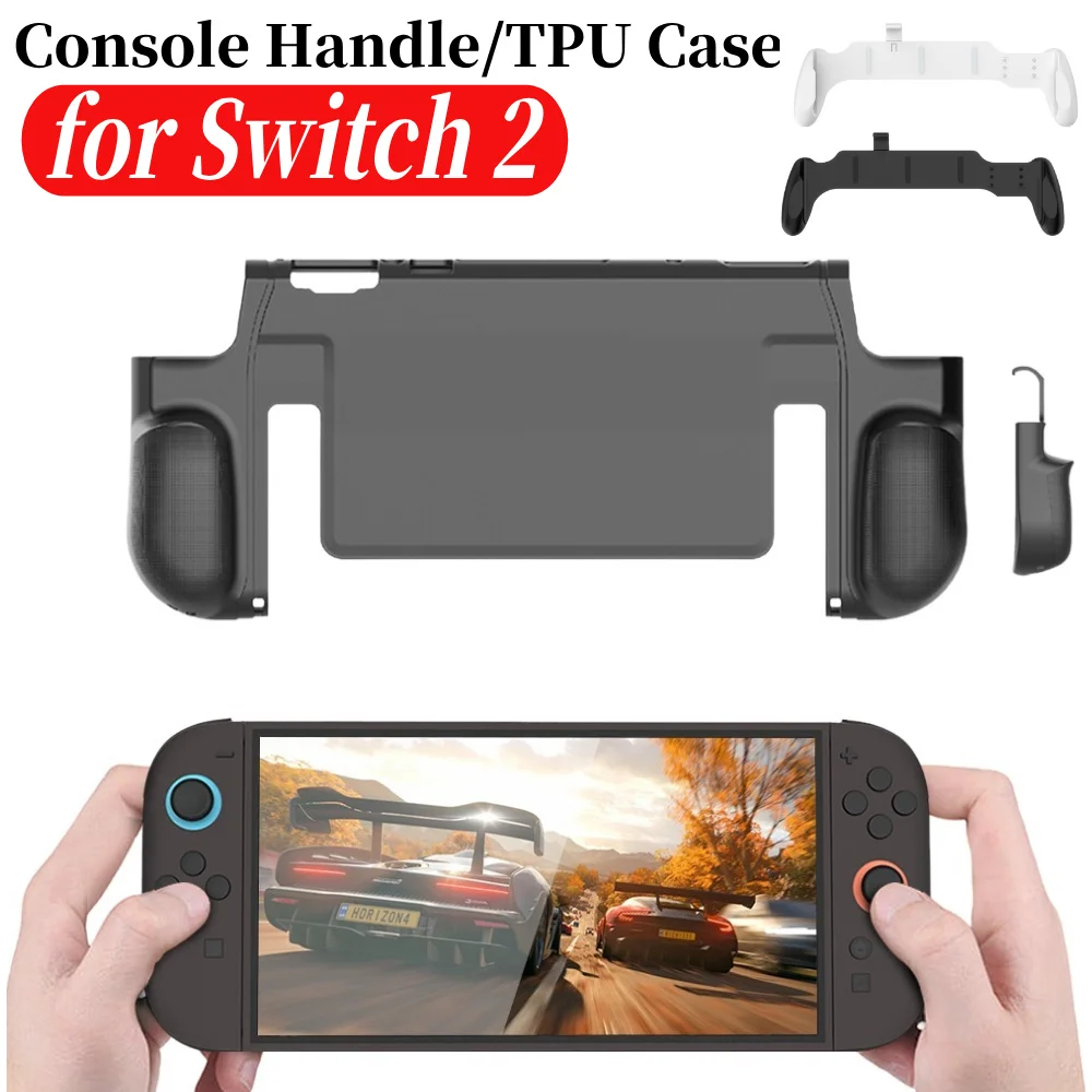 for Switch 2 Grip with Stand Grip Case for NS2 5 Game Slots Protective ...