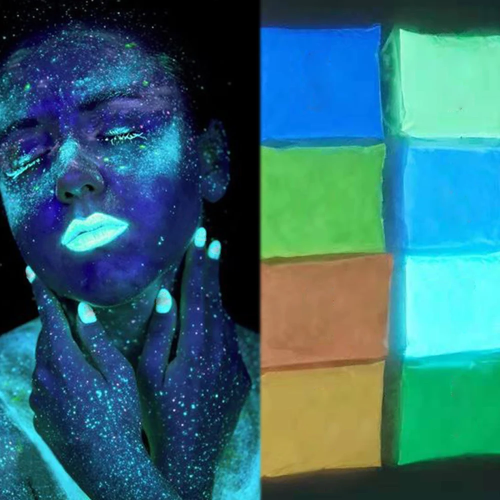 50g-bag-neon-nights-Phosphorescent-Glow-Pigment-Luminous-Color-Pigments ...