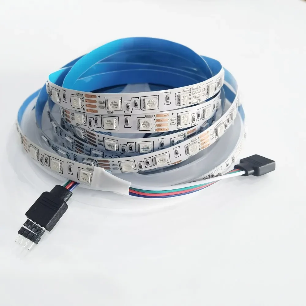 LED Strip 5050 DC 12V 24V RGB Warm White 5 Meter Waterproof Flexible ...