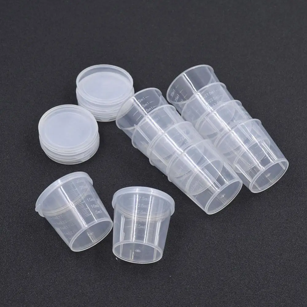 10Pcs-Plastic-Measuring-Cups-Lab-Chemistry-Kitchen-Liquid-Measure-Tool ...