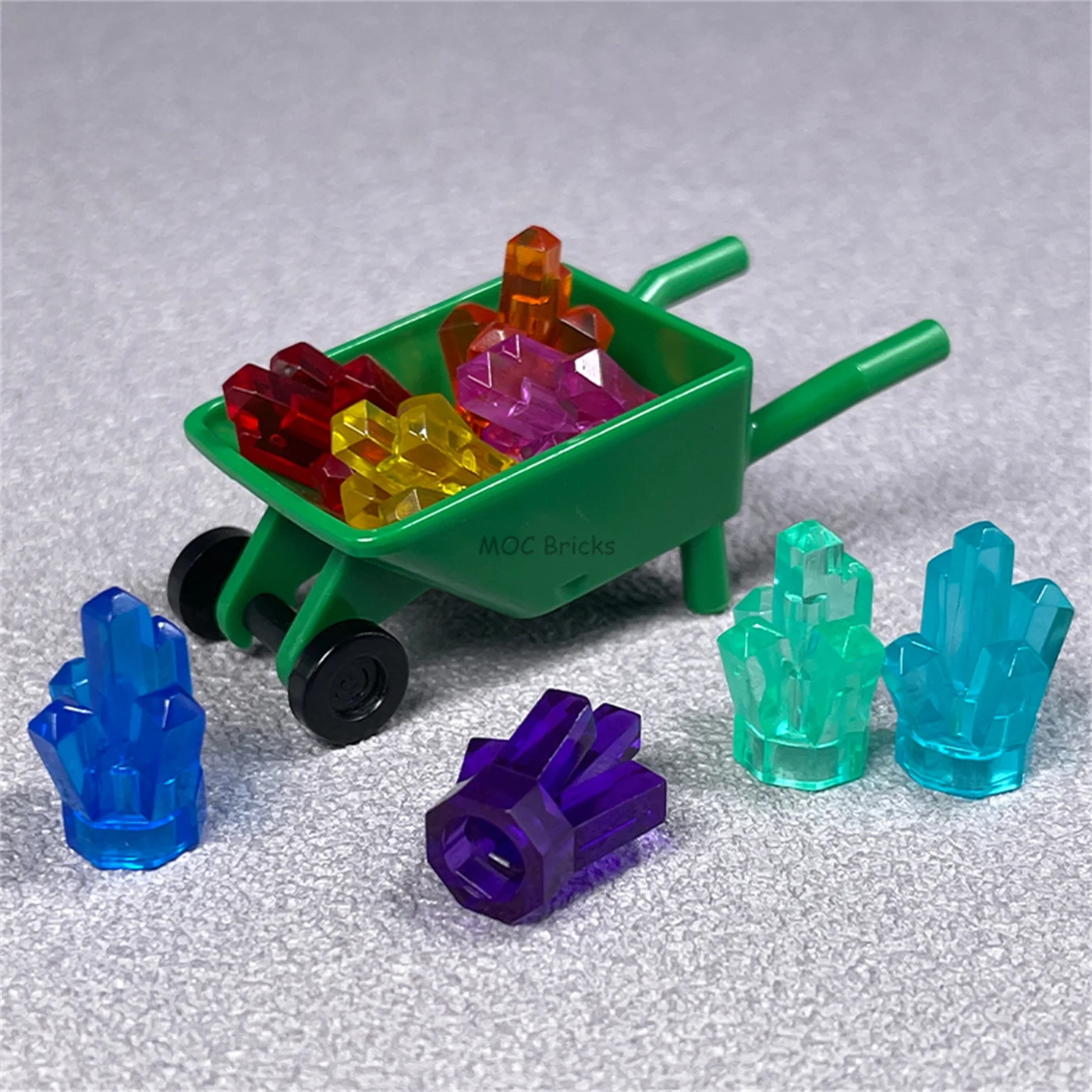 MOC-Bricks-Rockery-Stone-Gold-Treasure-Gem-Paint-Ore-Rock-1x1-Cart ...