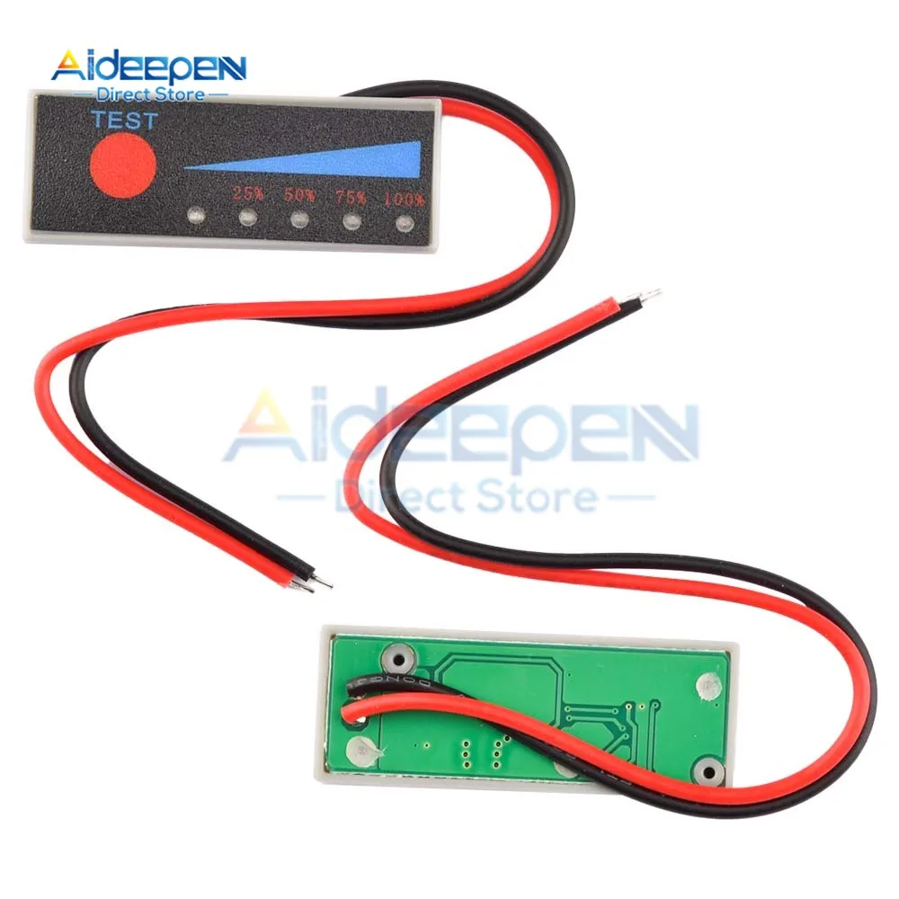 3 7v 2s 3s 4s 18650 Li Ion Lipo Lithium 12v Lead Acid Battery Level Indicator