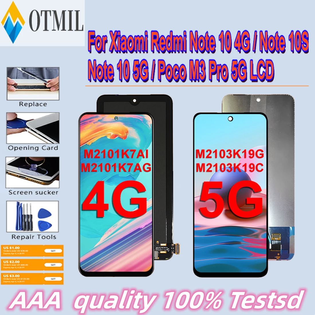6-5-IPS-LCD-For-Redmi-Note-10-4G-LCD-Note-10S-Display-Touch-Screen ...