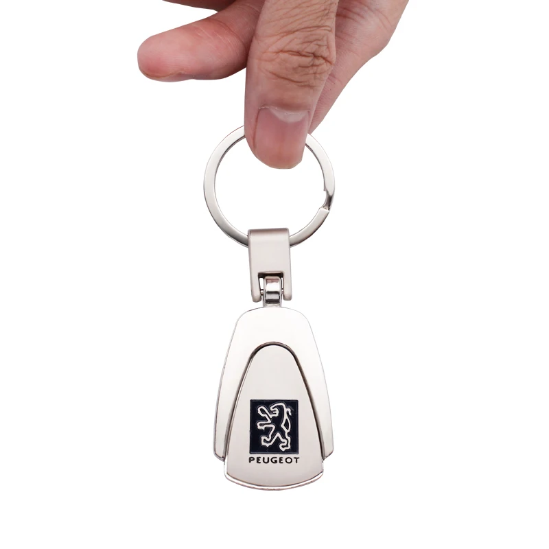 Car Badge Triangle Styling Keychain Metal keyRing Accessories For ...