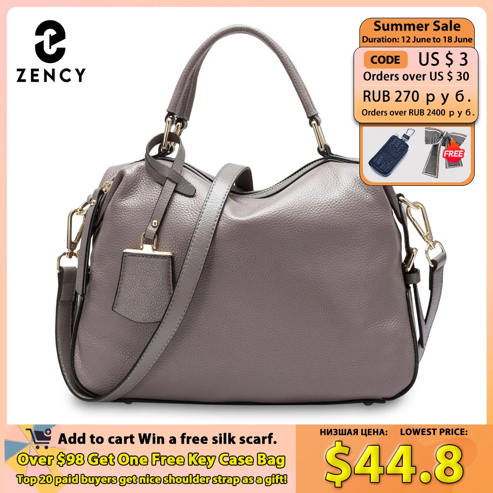 Genuine Leather Handbags Purses | Zency Bags Womens Shoulder Bag ...