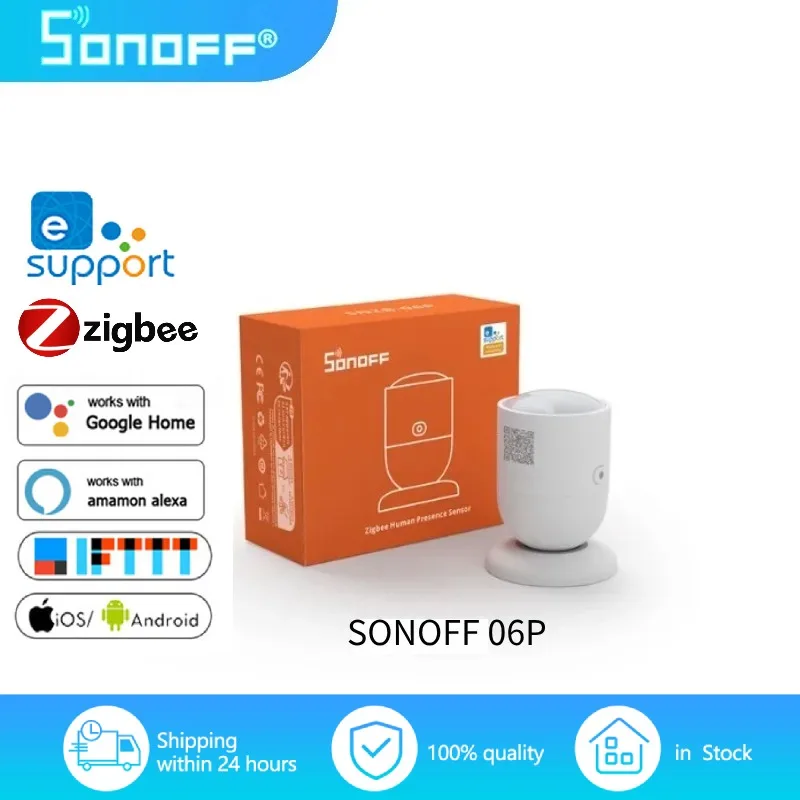 SONOFF-SNZB-06P-Human-Presence-Sensor-Zigbee-light-Sensor-Smart-Scene-Microwave-Radar-Light ...