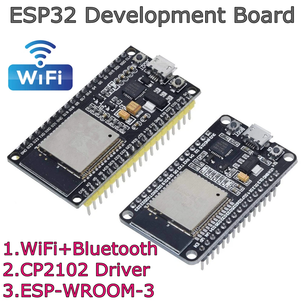 ESP-32S ESP-WROOM-32 ESP32 ESP-32 Bluetooth and WIFI Dual Core CPU with ...