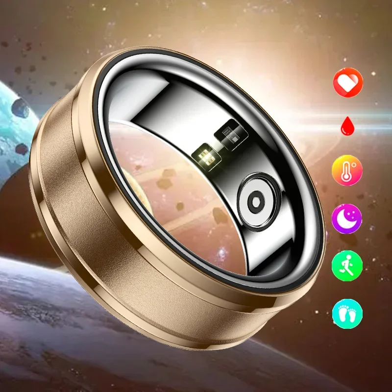 2024-Men-Smart-Ring-Fitness-Health-Tracker-Titanium-Alloy-Finger-Ring ...