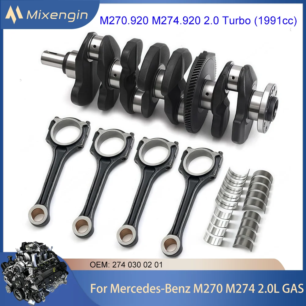 Engine Crankshaft connecting rod bearing kit Fit M270 M274 2.0 Turbo ...