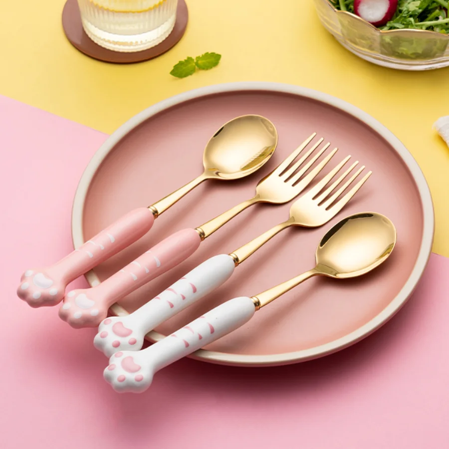 Modern-Cute-Cutlery-Set-Designer-Birthday-Reusable-Kitchen-Dessert ...