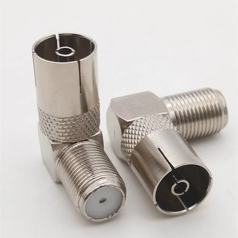 5pcs-RG6-FK-adapter-to-RF-connector-F-Head-Right-Angle-bend-Male-to ...