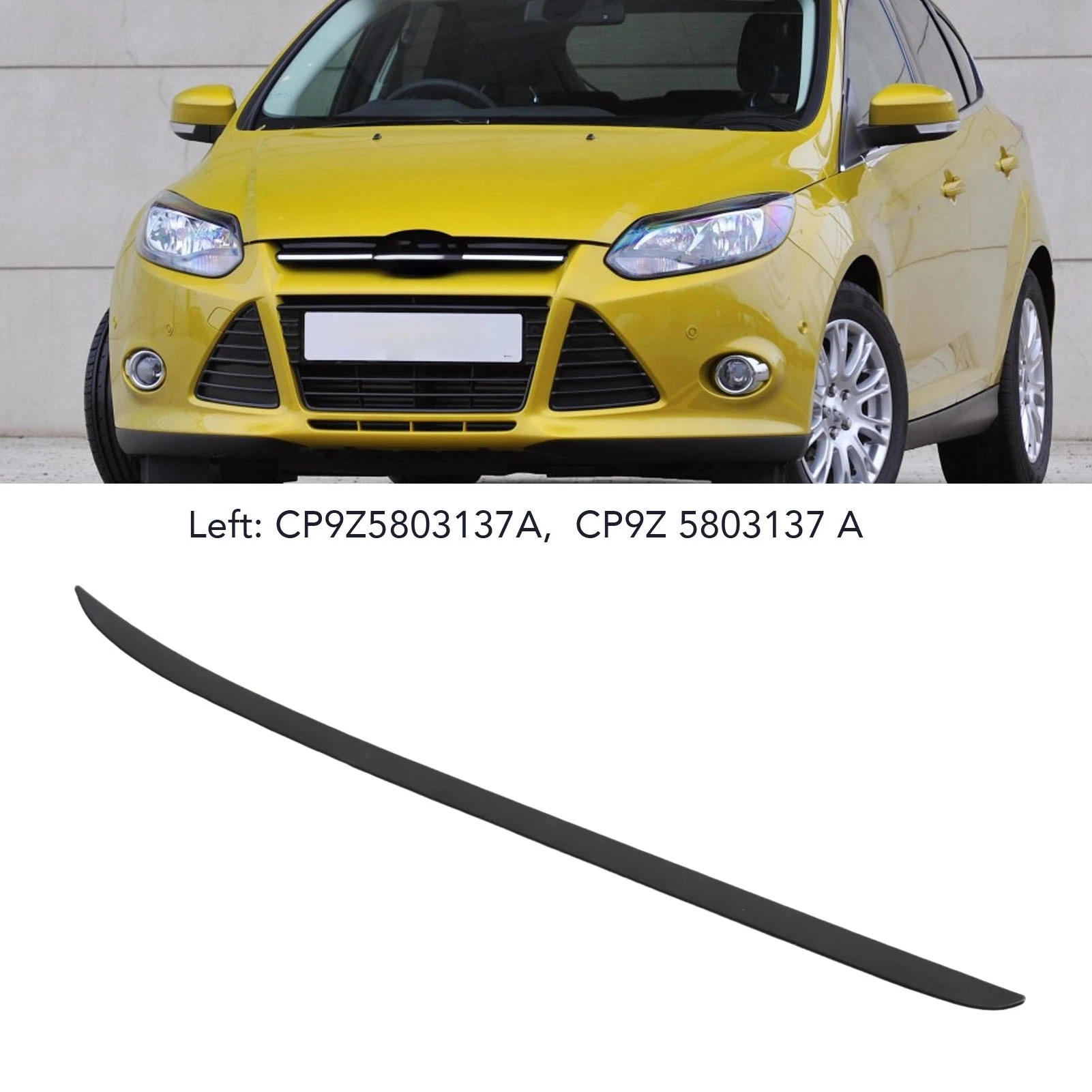 Front Pillar Outer Exterior Trim Water Proof Reveal Trim for Focus 2012 ...