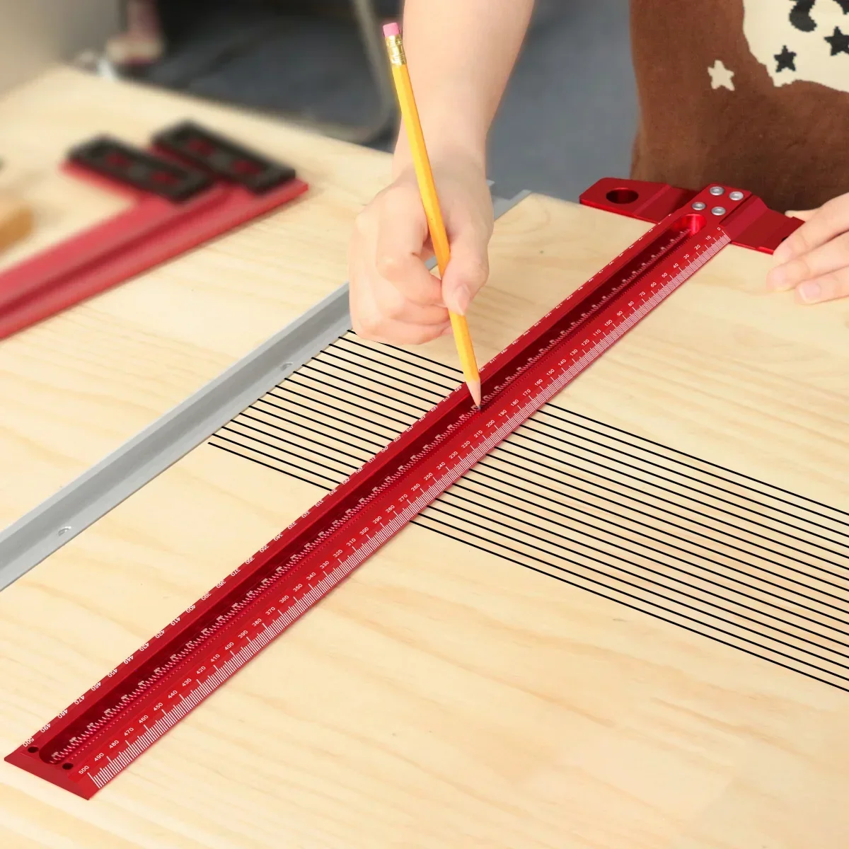 Precision-Marking-T-Ruler-Aluminum-Alloy-Woodworking-Scribe-Marking ...